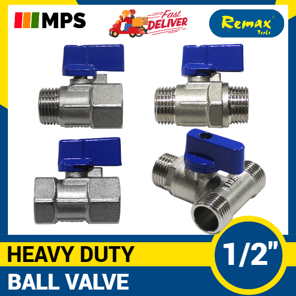 Remax 1/2" Brass Mini Ball Valve Mini Stopcock Kunci Buka Air Control ...