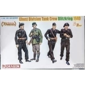 Dragon 6654 1/35 Ghost Division Tank Crew (Blitzkrieg 1940) | Shopee ...
