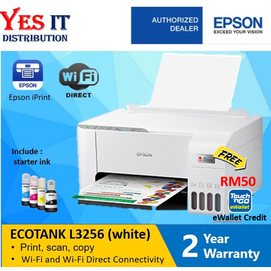 Epson EcoTank L3256 A4 Wi-Fi All-in-One Ink Tank Printer | Shopee Malaysia