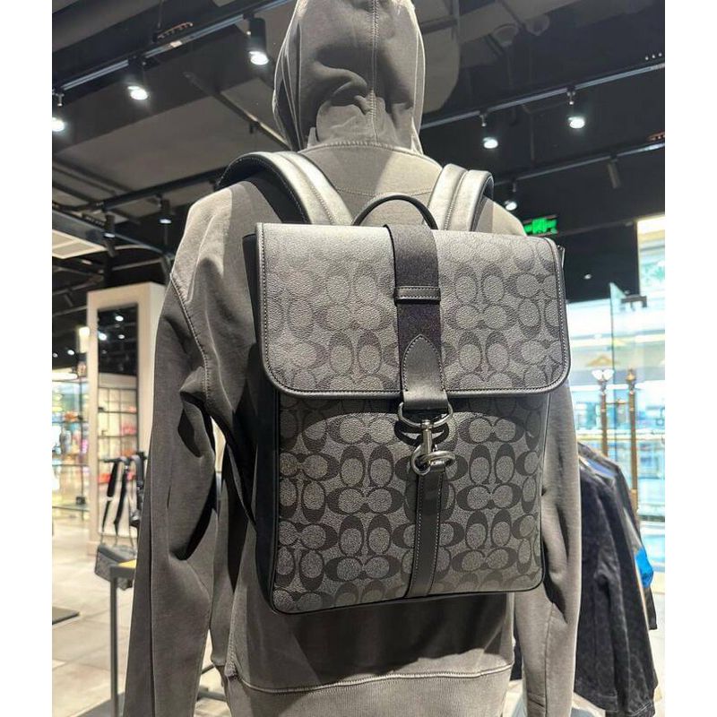 🇲🇾💯 Coach Men Blaine Backpack in Signature Canvas | Shopee Malaysia