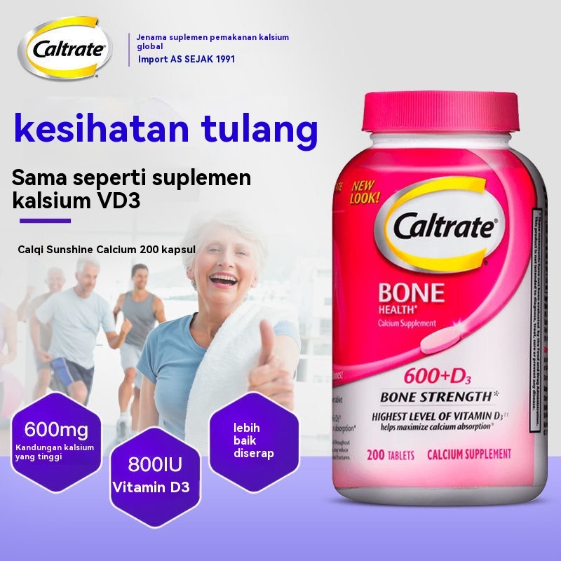 Caltrate Tablet Kalsium Vitamin D Kalsium Karbonat Kalsium Tambahan ...
