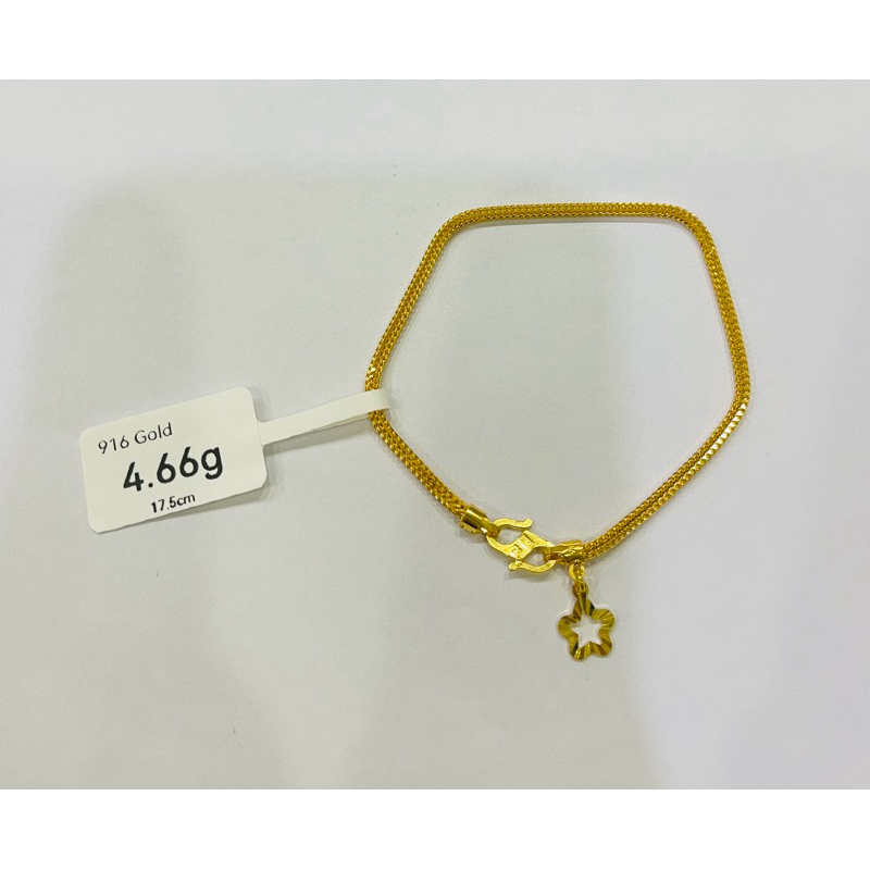 Youloong Rantai/Gelang tangan Pandora EMAS916/ 916Gold Pandora bracelet ...