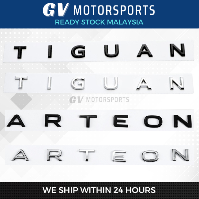 READY STOCK Volkswagen Tiguan Arteon Emblem Letter Sticker Trunk Front ...