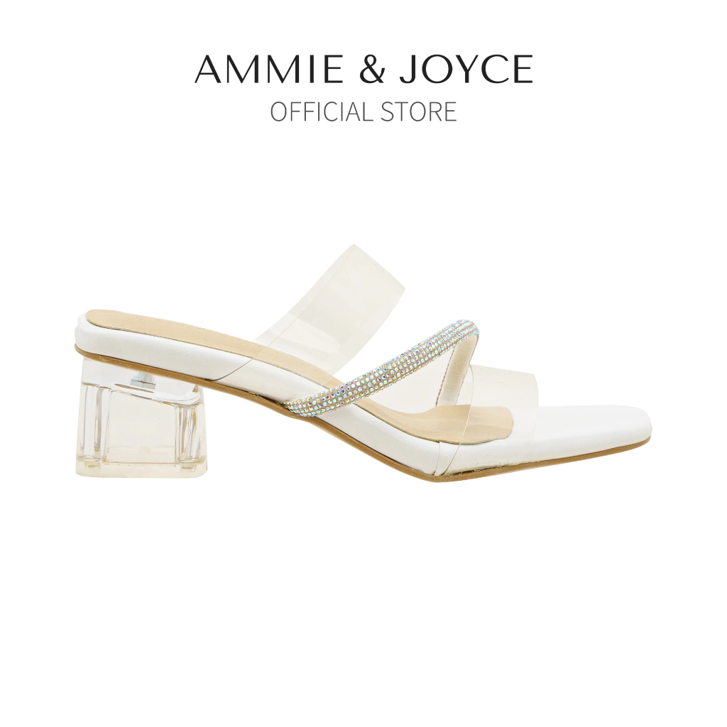 AMMIE & JOYCE Mei Ladies Heel Women Shoes (White) | Shopee Malaysia