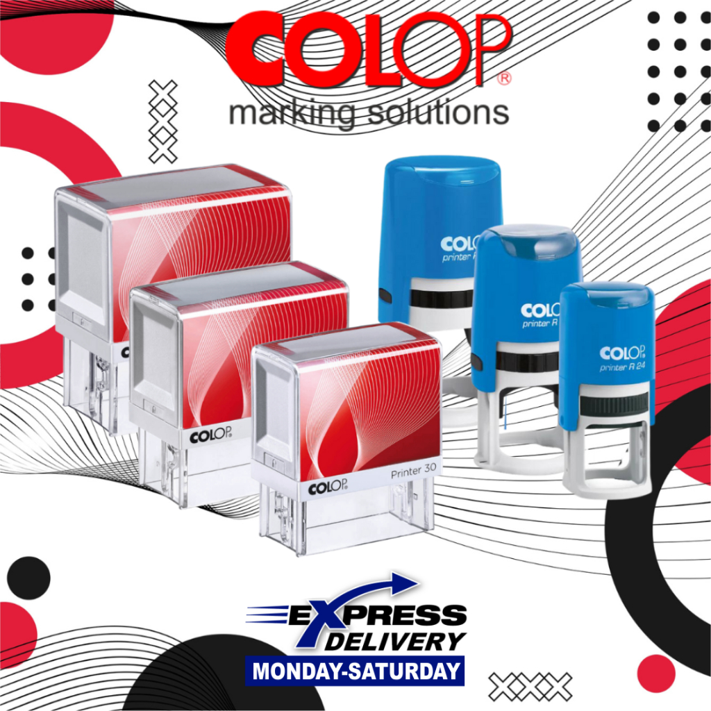 Rubber Stamp Colop P10|P20|P30|P40|R17|R24|R30 Cop *SHIPPING IN 24HOURS* (CHAT DETAIL | INK BIRU ...