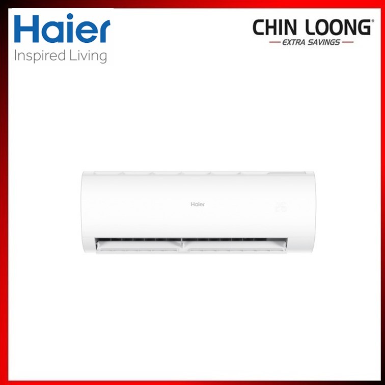 Haier 1.0HP Non Inverter Air Conditioner R32 Strong Air Flow Aircond ...