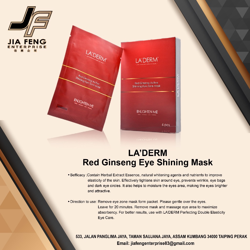 LADERM Red Ginseng Eye Shining Mask 红参亮晶眼膜 (JIA FENG ENTERPRISE) | Shopee Malaysia