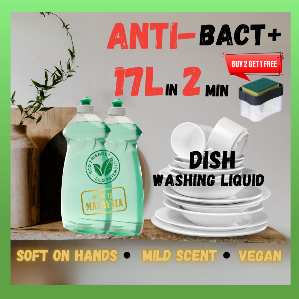 ANTI - BACT + DIY Dish Wash (17 Liters) – Eco-Friendly & Effective ...