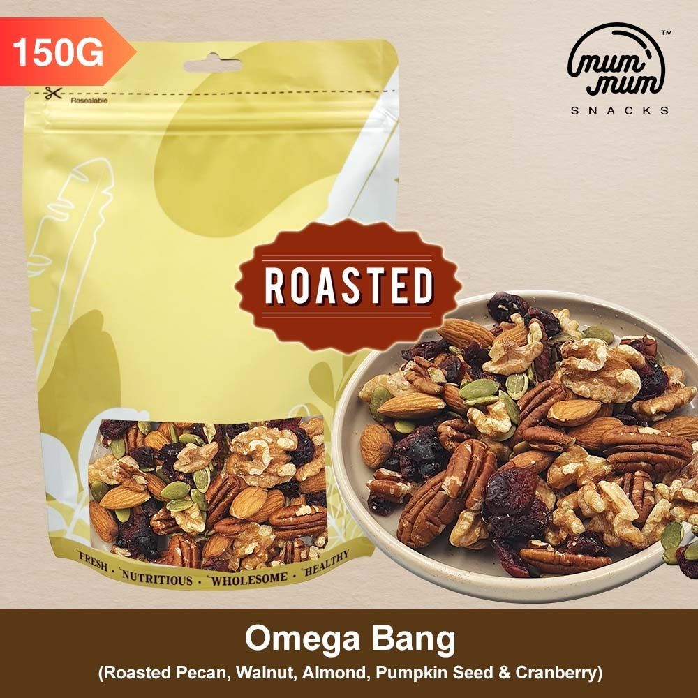 Omega Bang - Pecan, Walnut, Almond, Pumpkin Seed & Cranberry | Shopee ...