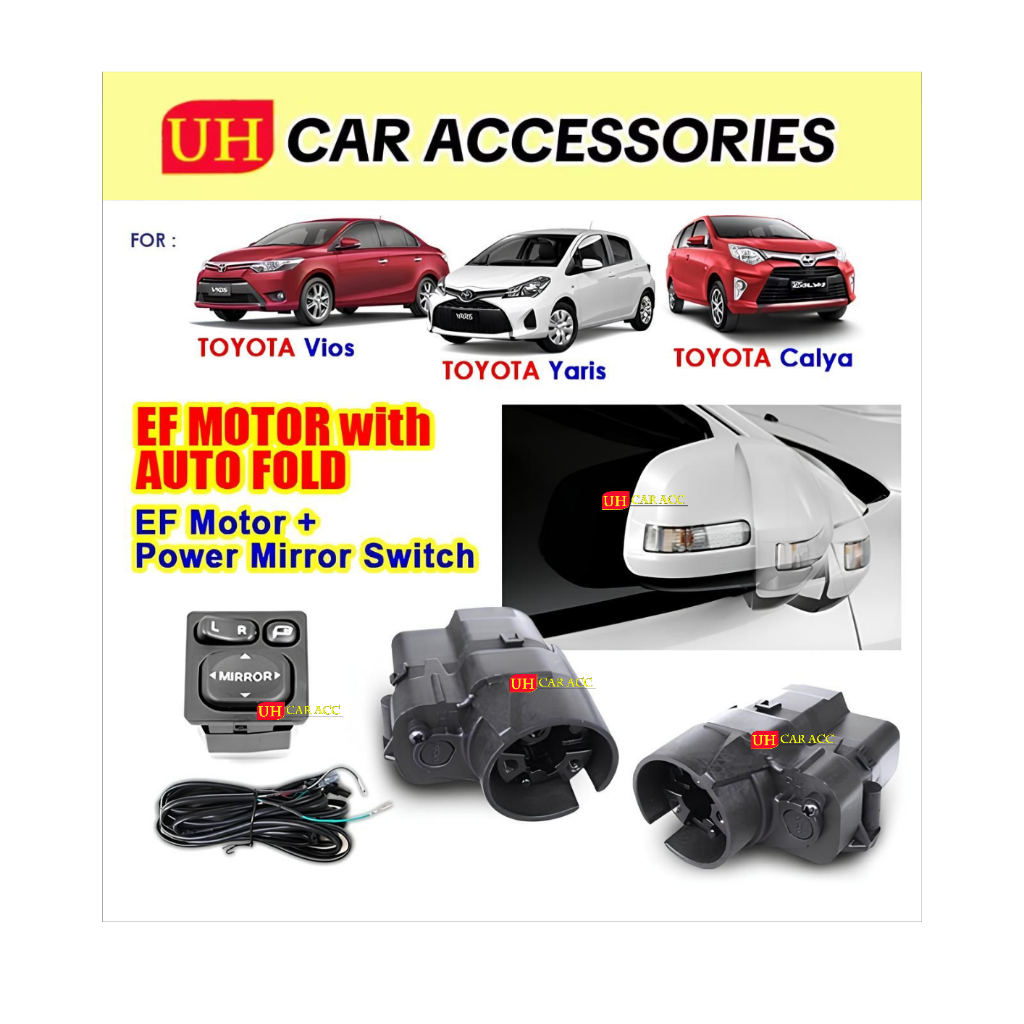 TOYOTA VIOS 150 2013 - 2019 / YARIS 2013 - 2018 NIPPON POWER FOLD SIDE ...
