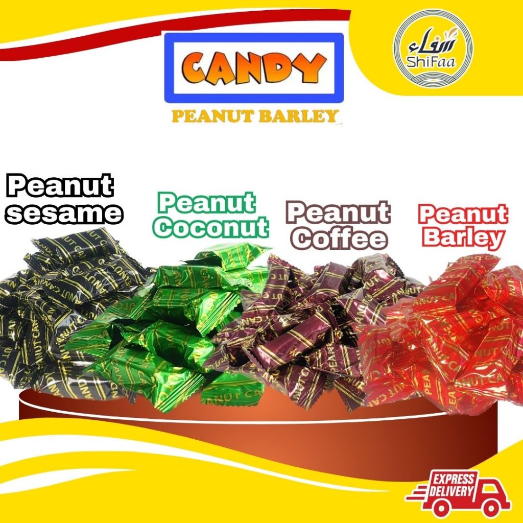 Barley Peanut Candy Kacang Tumbuk - (100g/250g / 500g / 1kg) | Shopee ...