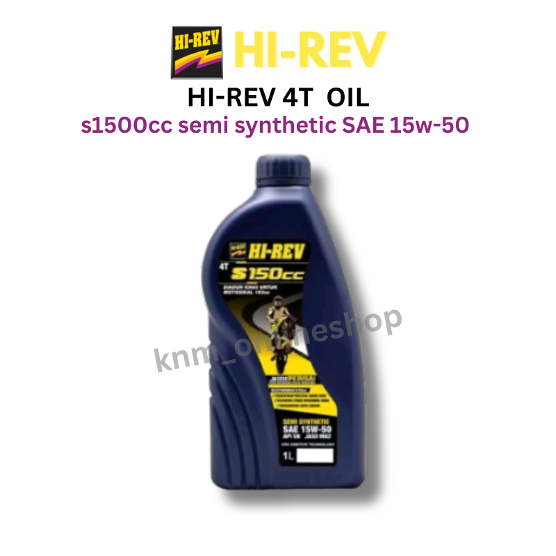 HI-REV 4T S1500cc semi synthetic SAE 15w-50 1.2L | Shopee Malaysia