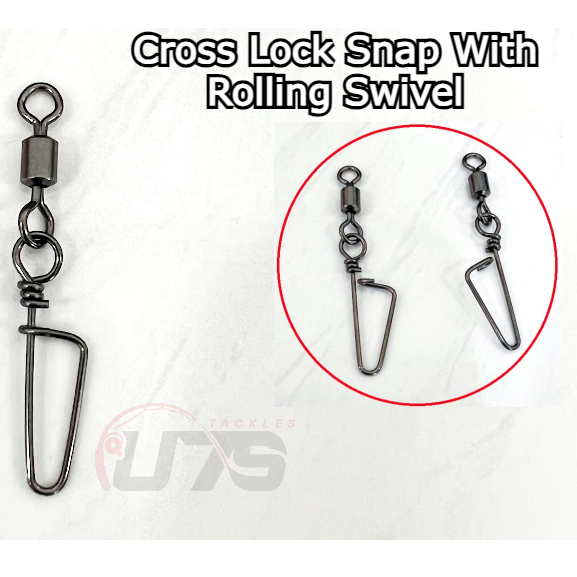 UTS Cross Lock Snap With Rolling Swivel/Kekili (PER PCS) | Shopee Malaysia