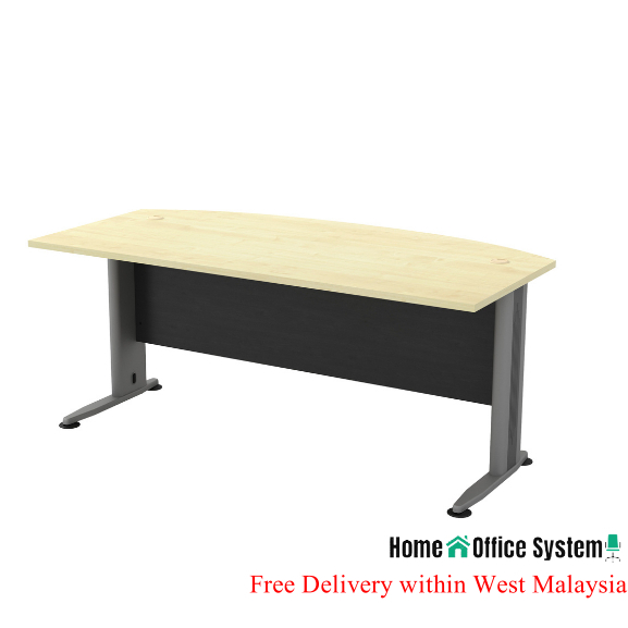 D Shape Executive Office Table With J Metal Leg (W 1800 X D 900 X H 750 ...