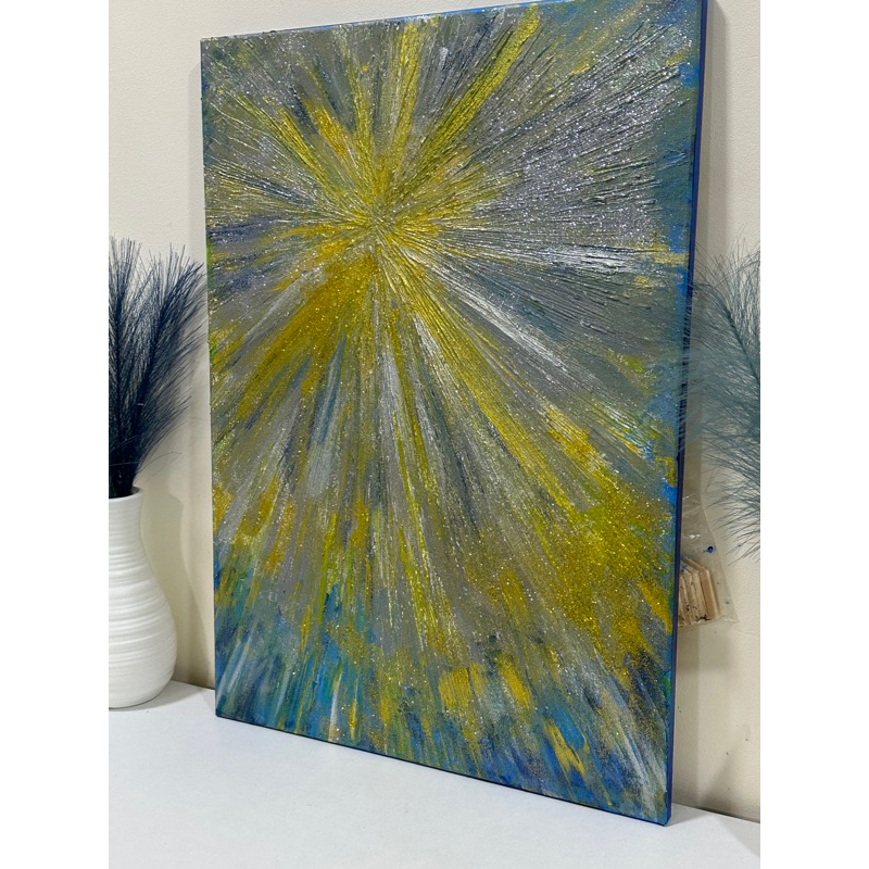 REAL PAINT - texture painting on canvas ( no frame ) | Shopee Malaysia