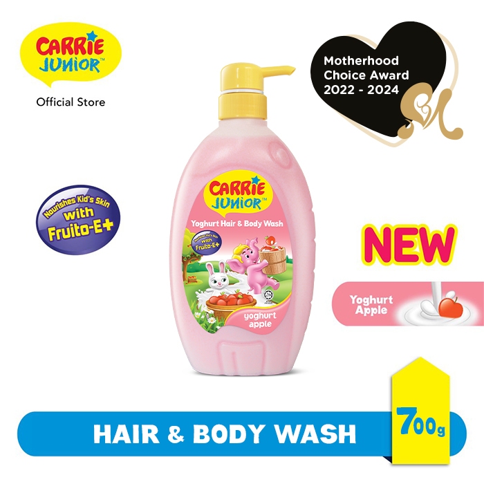 CARRIE JUNIOR Hair & Body Wash - Yoghurt Apple (700g) Nourishing & 2X More moisturising | Shopee ...