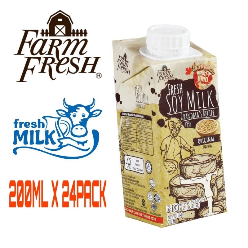 FARM FRESH UHT SOY MILK 200ML | Shopee Malaysia