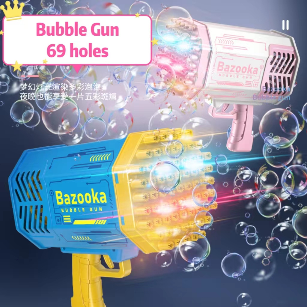 69 Hole Bazooka Bubble Gun 69孔火箭筒泡泡机 Bazooka 69 Lubang Bubble Mesin ...