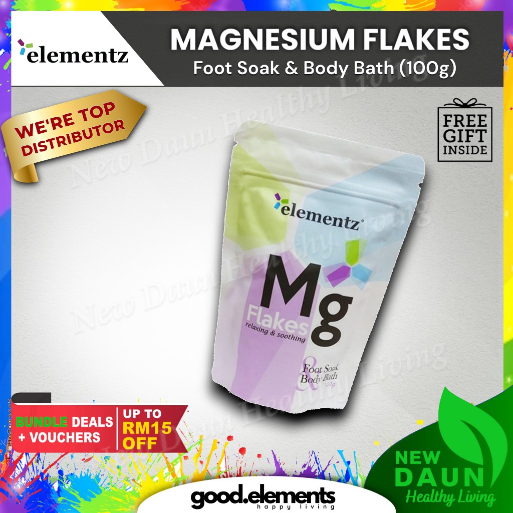ELEMENTZ Mg Flakes Magnesium Flakes rejuvenating relax stress reliever ...