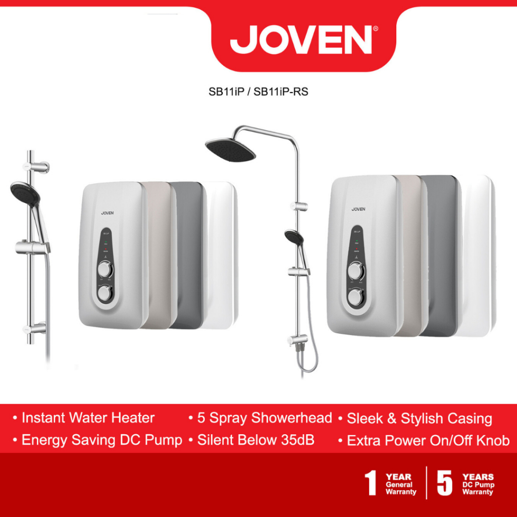 Joven DC Pump Instant Water Heater with Rain Shower Set SB11iP (RS) | Shopee Malaysia
