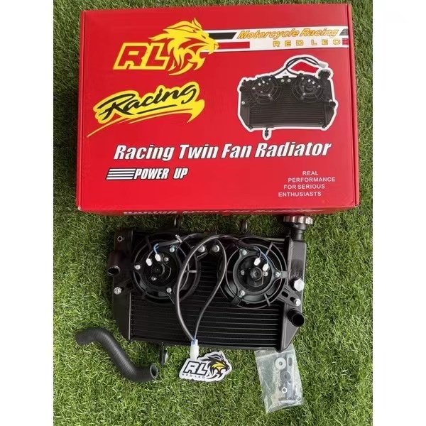 100% ORI REDLEO RED LEO RACING RADIATOR TWIN FAN / SINGLE LC135 Y15ZR ...