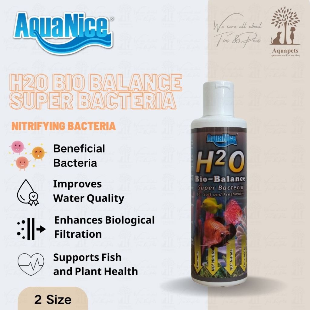 AquaNice H2O Bio Balance Super Bacteria (Water Conditioner / Liquid ...
