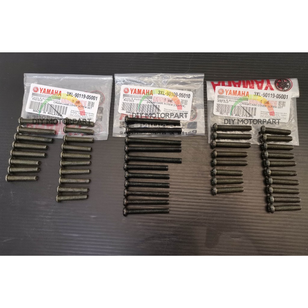 Engine screw enjin skru set rxz old model ori yamaha design | Shopee ...