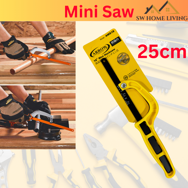 SW Arrow Adjustable Mini Saw with Blade Gergaji Potong kayu Potong ...
