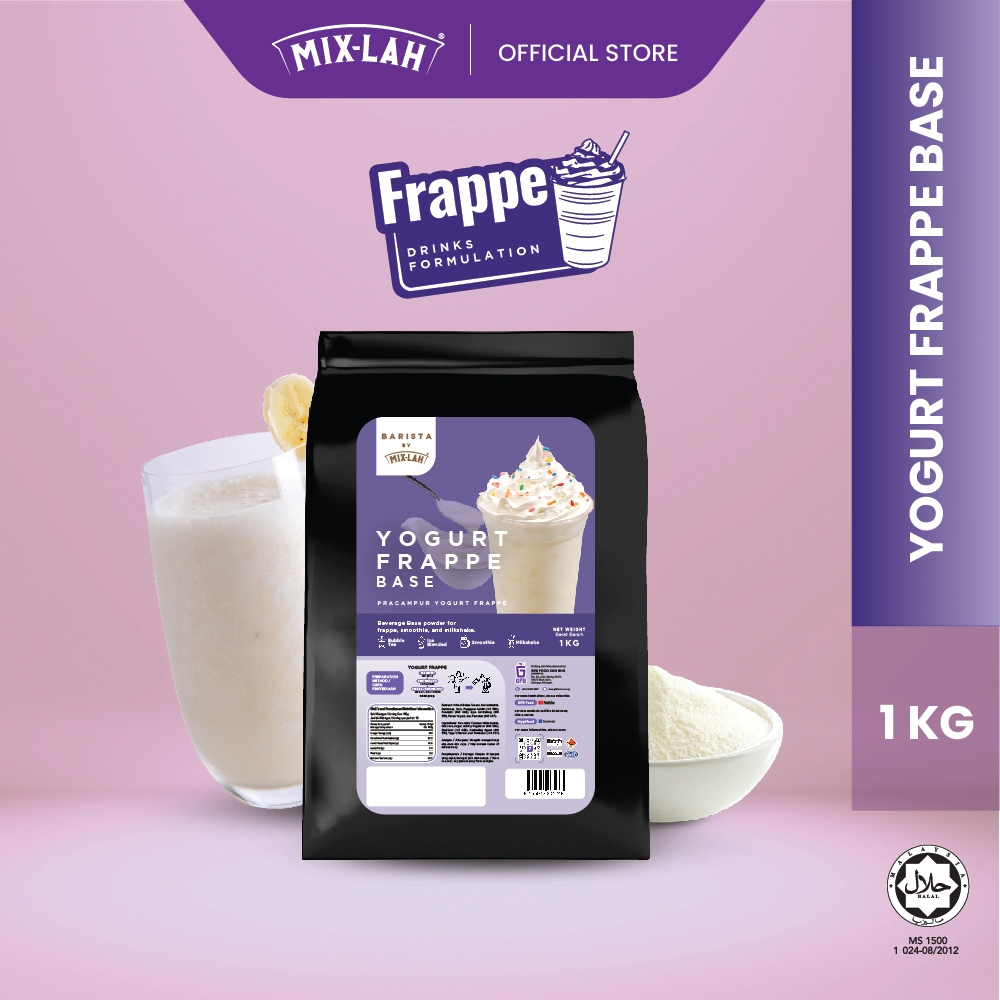 MIX-LAH Barista Series Yogurt Frappe Base 酸奶冰沙基粉 (1kg) | Shopee Malaysia