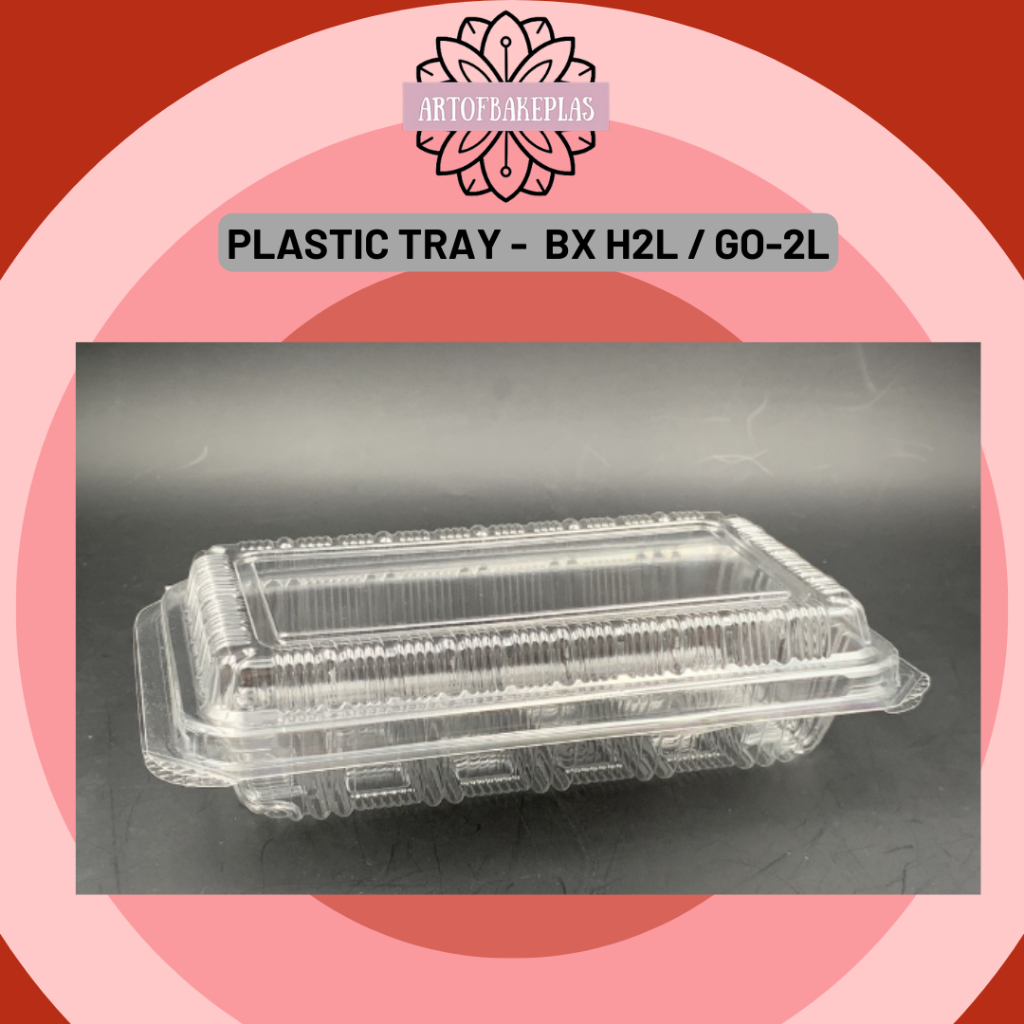 OPS - H2L GO-2L Plastic Tray with Lock {50pcs} / Bakery Disposable ...