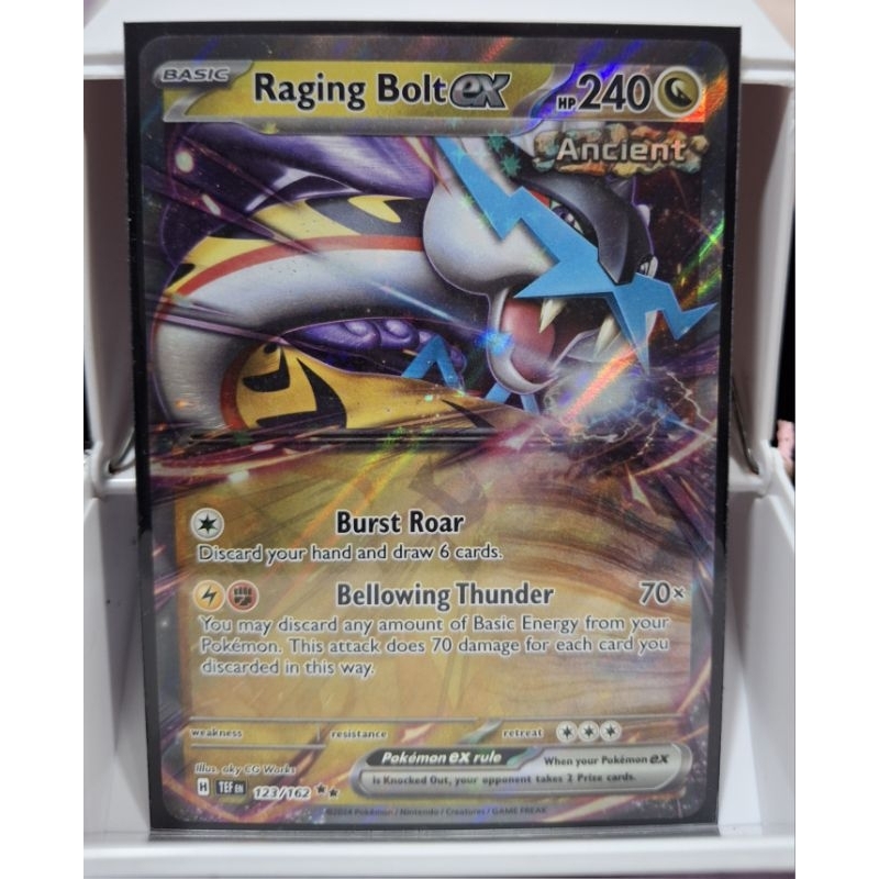 Pokemon TCG - Temporal Forces [ Raging Bolt EX Ultra Rare] -123/162 ...