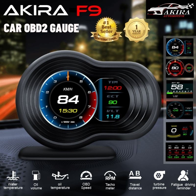 ‼️IMPROVED VERSION‼️AKIRA P6 OBD Gauge OBD2 Meter for PROTON PERODUA ...