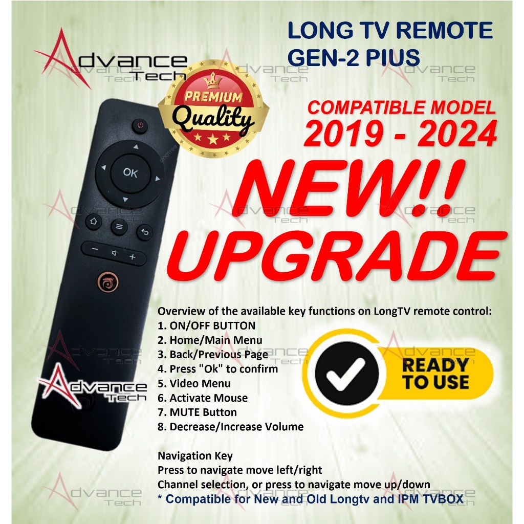 LongTV Remote Control Original lowest price Long TV remote control ...