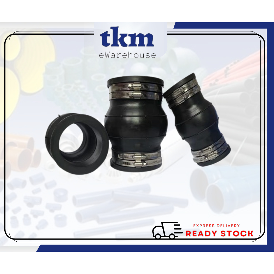 [TKM] uPVC Rubber Mechanical Flexible Expansion Coupling 110mm 160mm ...