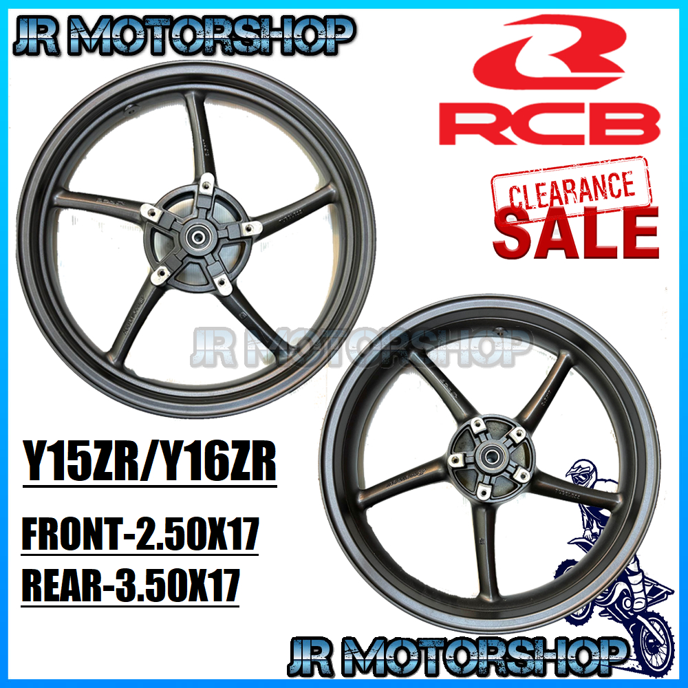 (CLEAR STOCK) Y15ZR Y15 Y16ZR Y16 SP522 RACING BOY RCB SPORT RIM (250/350x17) - MATT GREY ...