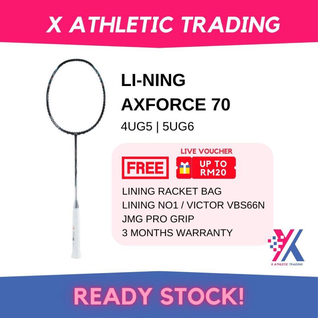 Li-ning Axforce 70 badminton racket 雷霆70 [BAG+STRING+GRIP] | Shopee ...