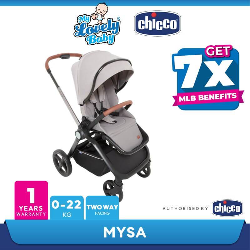 [Add On Free Gift] Chicco Mysa Two Ways Facing Stroller (New Born to 22kg) | Shopee Malaysia