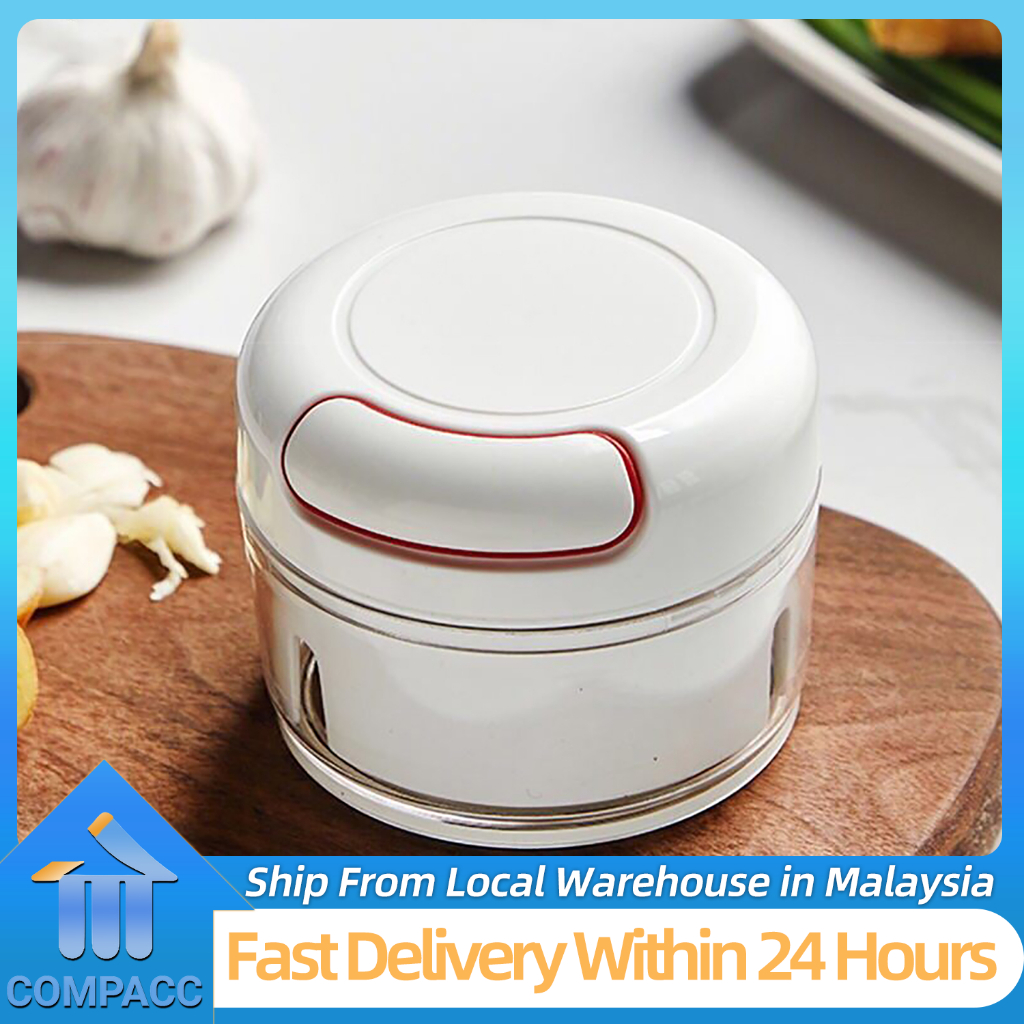 Manual Mini Food Garlic Chopper Hand Pull Blender Processor Vegetable ...