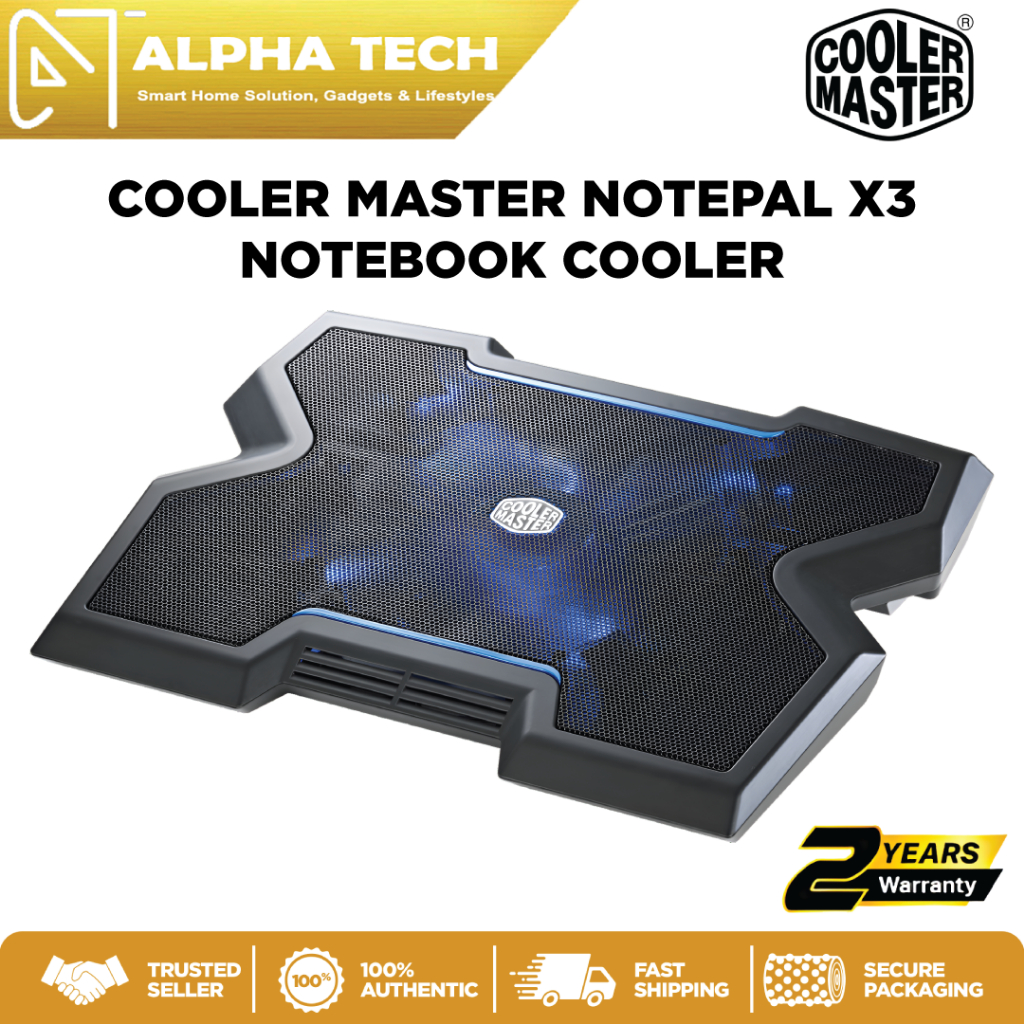 Cooler Master Notepal X3 Notebook Cooler | 200mm | Shopee Malaysia