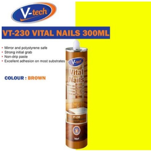 [READY STOCK] V-Tech VT-230 Vital Nails (300ml) Construction Adhesive ...