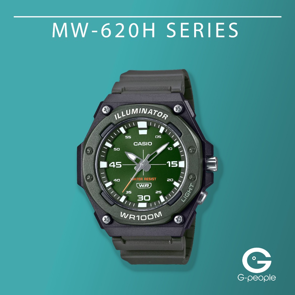 CASIO MW-620H-3AV / MW-620H-3A / MW-620H ANALOG SPORTS WATCH 100% ...