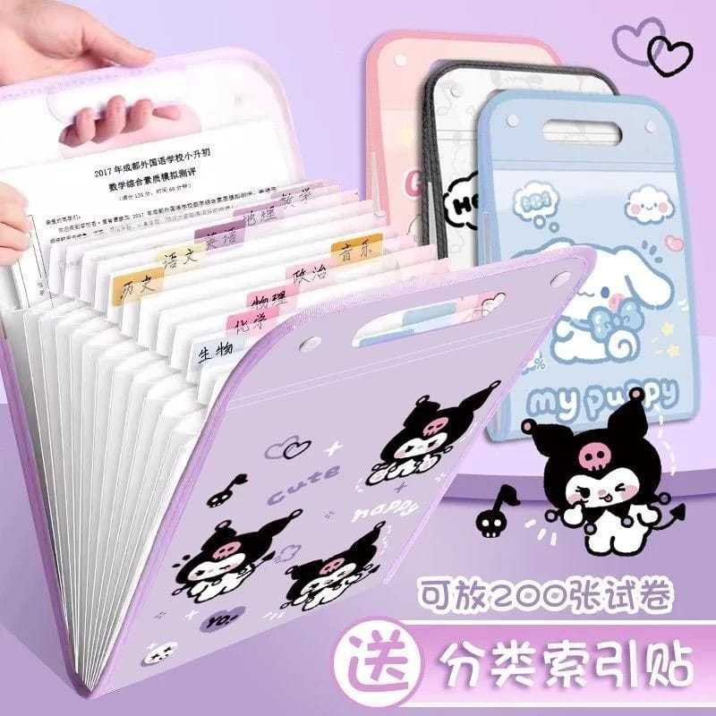 Folder Fail A4 Sanrio – Beg Dokumen 13 Lapis Mudah Alih Kuromi Melody ...