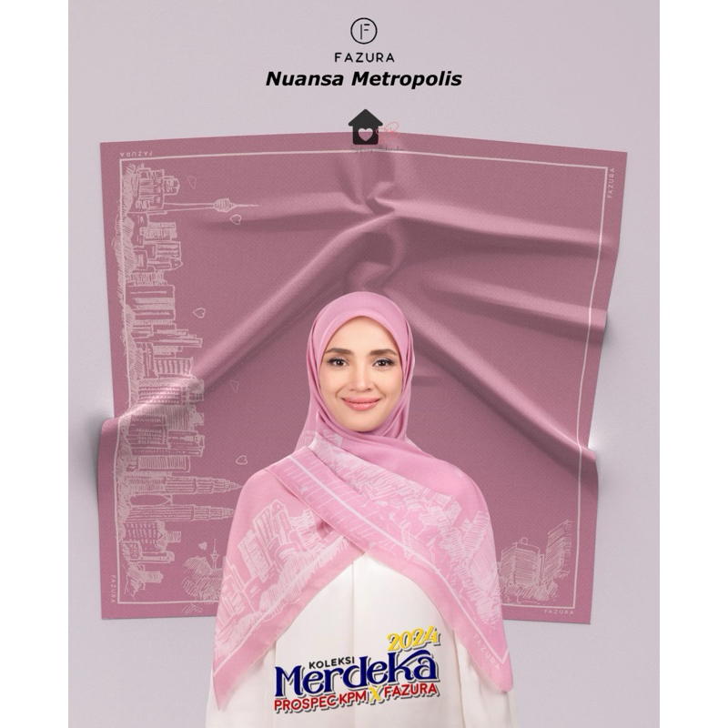 TUDUNG FAZURA X KPM KOLEKSI MERDEKA 2024 (Free Exclusive Merdeka Paperbag) | Shopee Malaysia