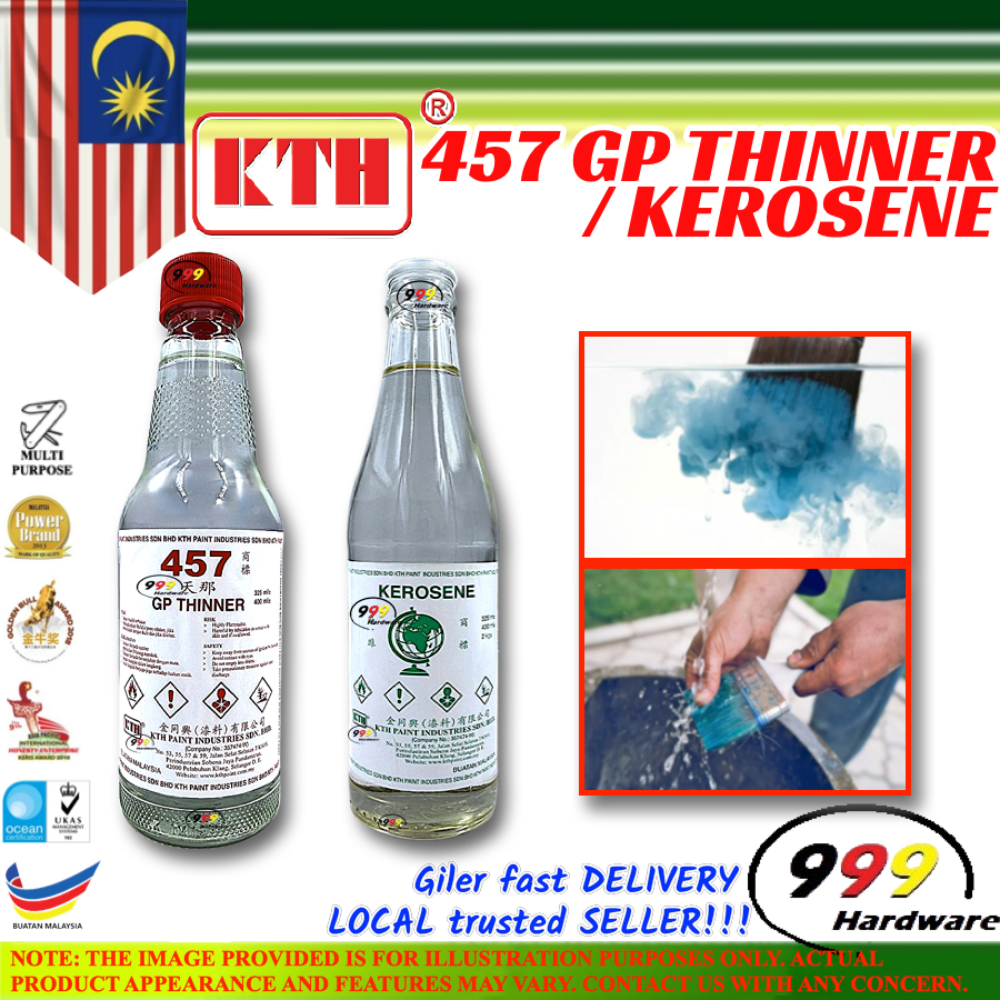 999 KTH GP 457 Thinner Bottle/ Turpentine Solvent 叻水/ Kerosene/ Paint ...