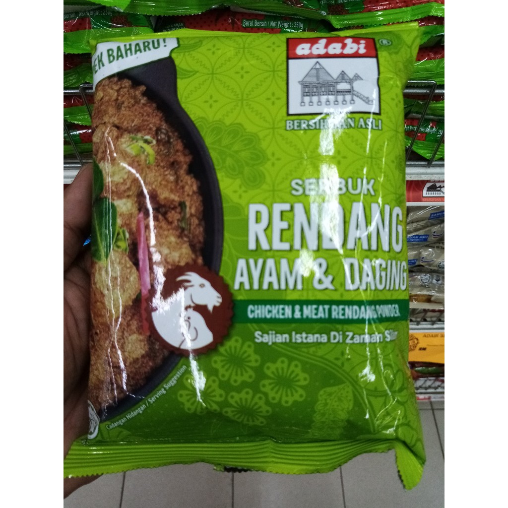 REMPAH RENDANG ADABI 250G READY STOCK & HARGA BORONG TERSEDIA | Shopee ...