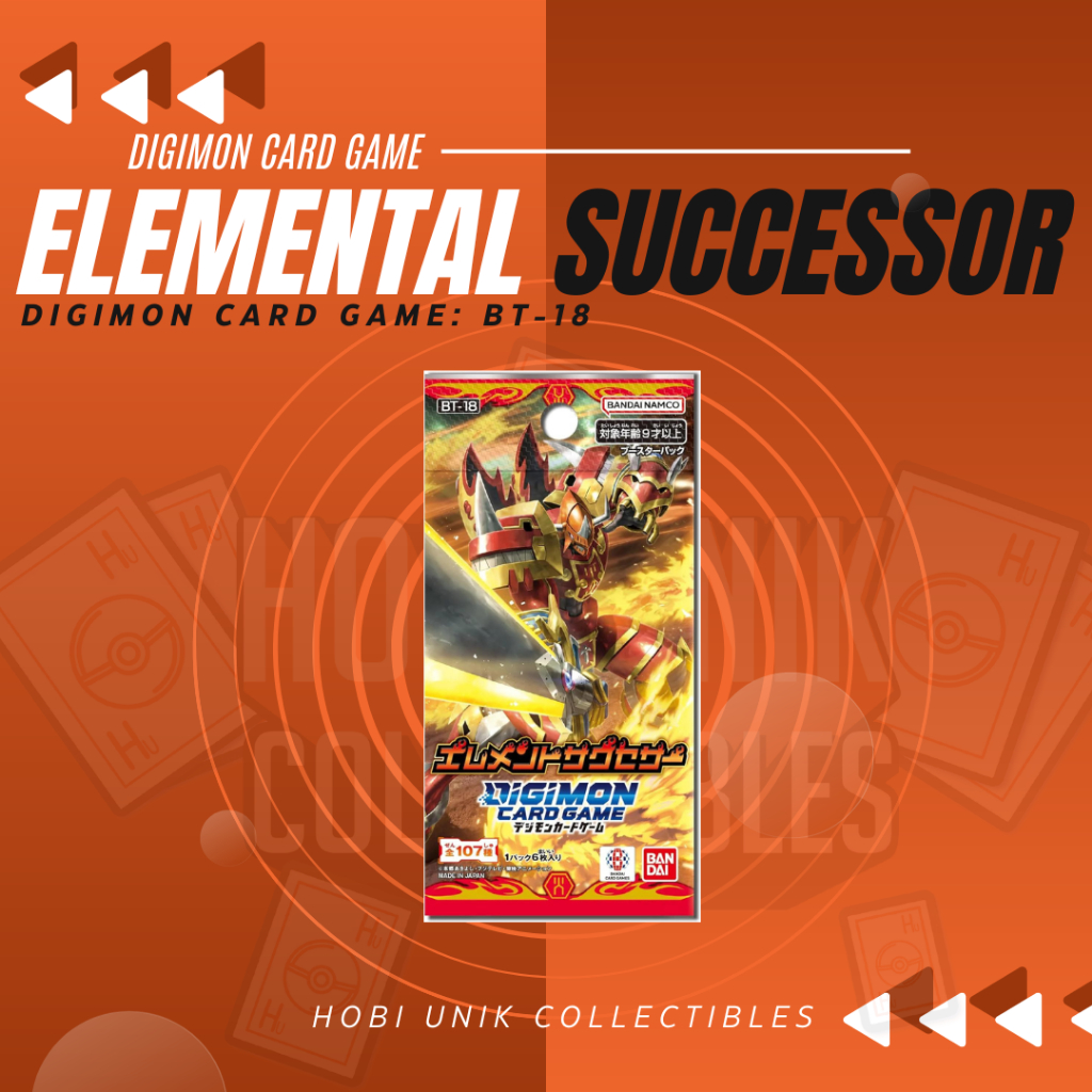 (Live Rip) [BT-18] Digimon Card Game : Elemental Successor | Shopee Malaysia