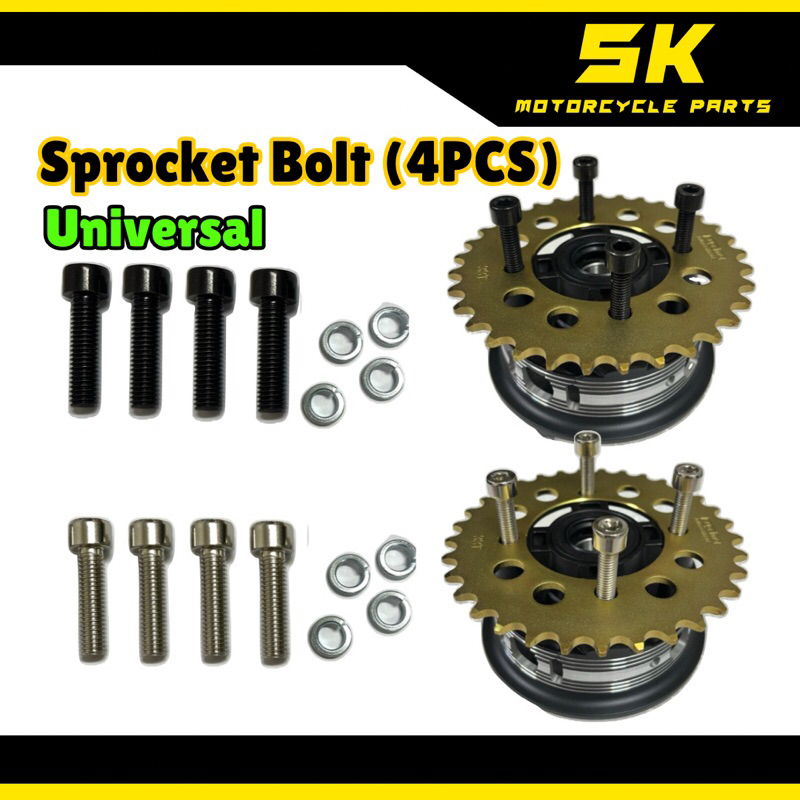Screw Sprocket Bolt Set YAMAHA HONDA EX5 RXZ LC135 Y125 Y15 RS150 EX5 ...