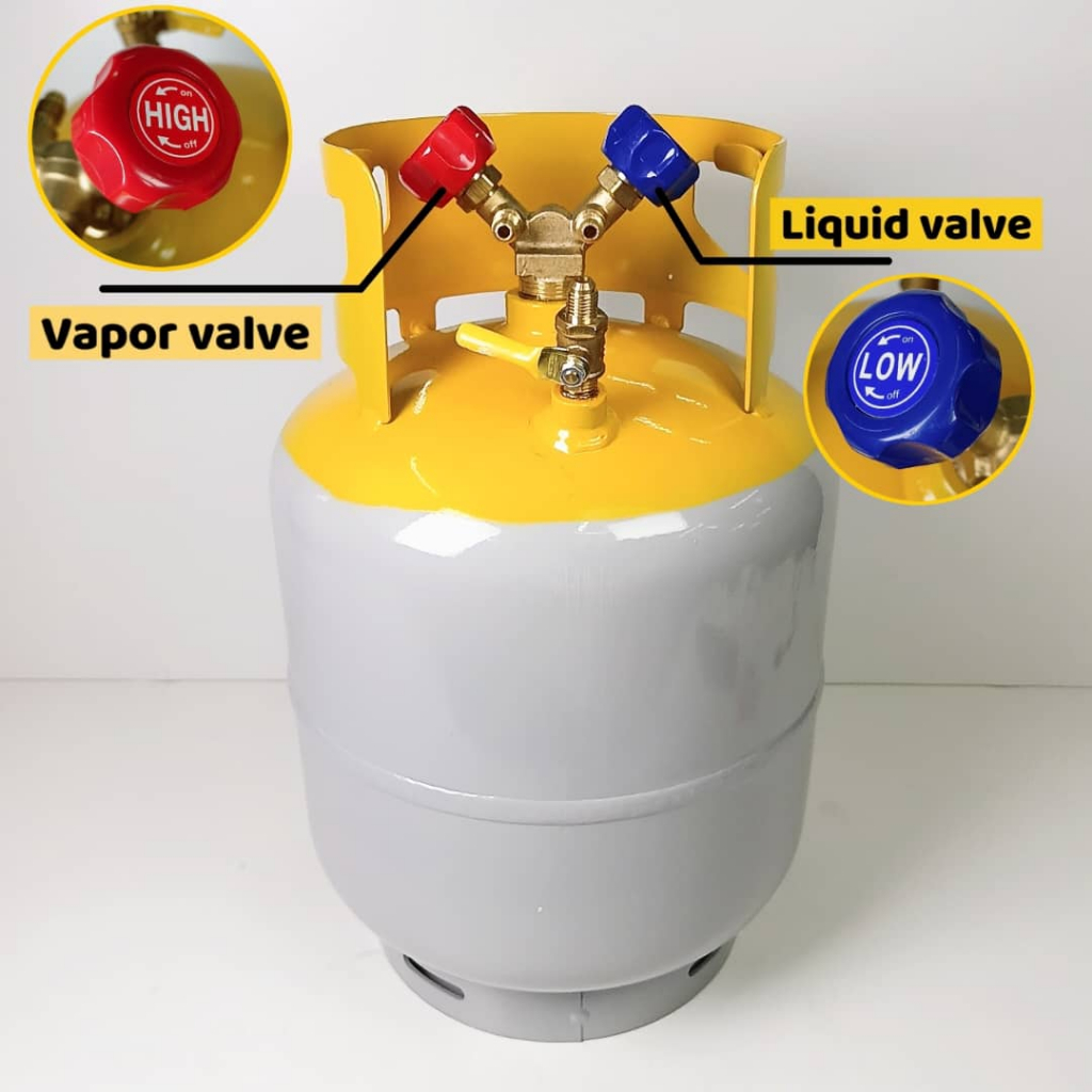 offer~ 13.6KG refrigerant recovery tank cylinder for aircond vacum pump ...