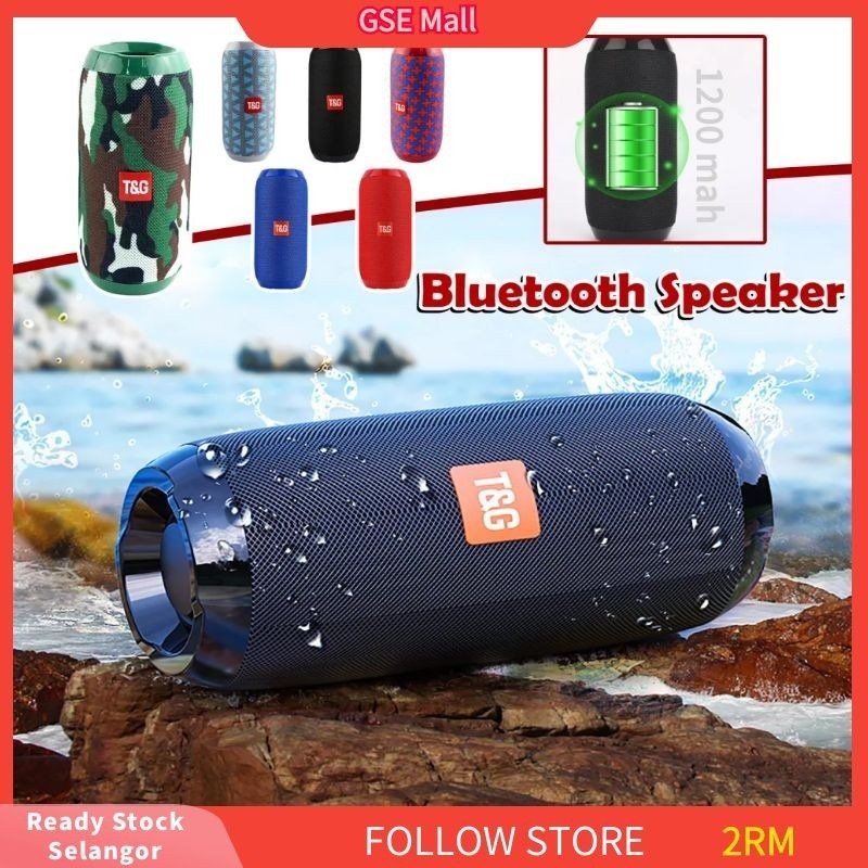 T&G TG117 Portable Bluetooth Speaker Wireless Bass Column Waterproof ...
