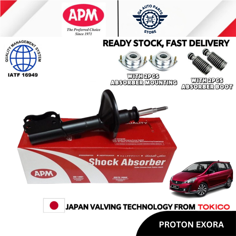 📌 APM Original 📌 Proton Exora APM Shock Absorber (Front + Rear 4 Pcs ...